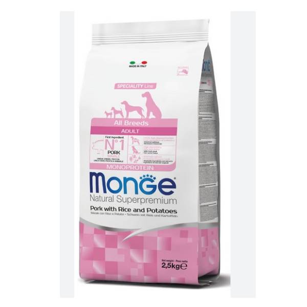 Monge Adult all breeds svinjetina/pirinač/krompir 2,5kg – Pet Shop ...